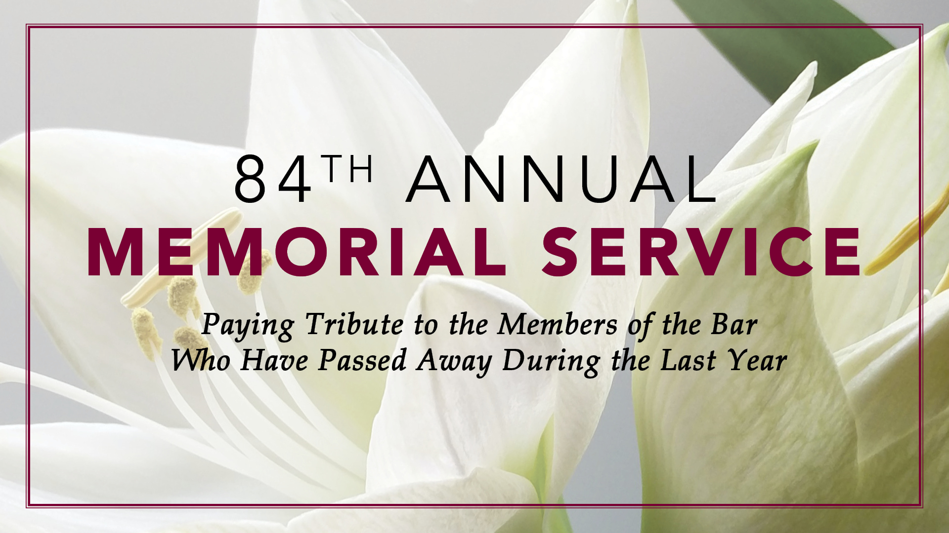 84th Annual Memorial Service - TBA News Blog